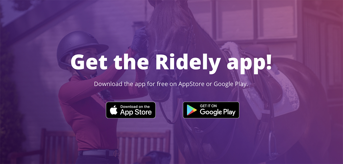 Download the Ridely app today! ⬇️